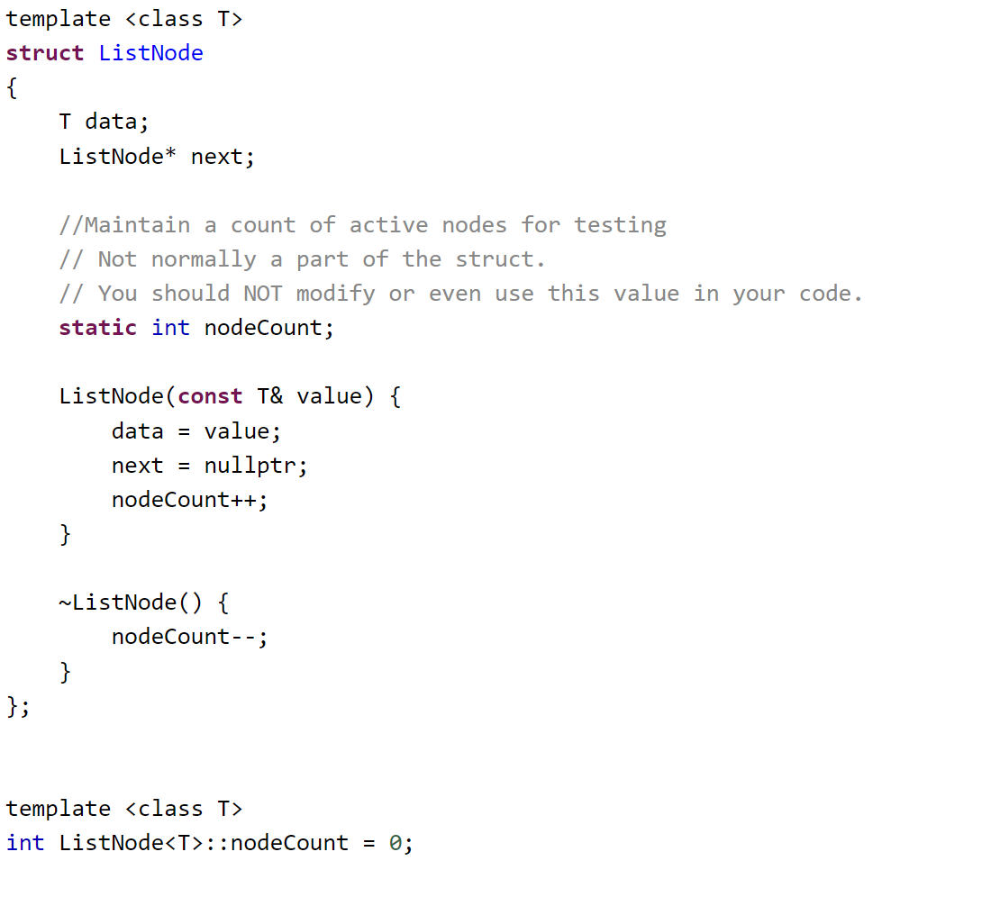 Solved In C++, LinkedListClass - Insert End Write the | Chegg.com