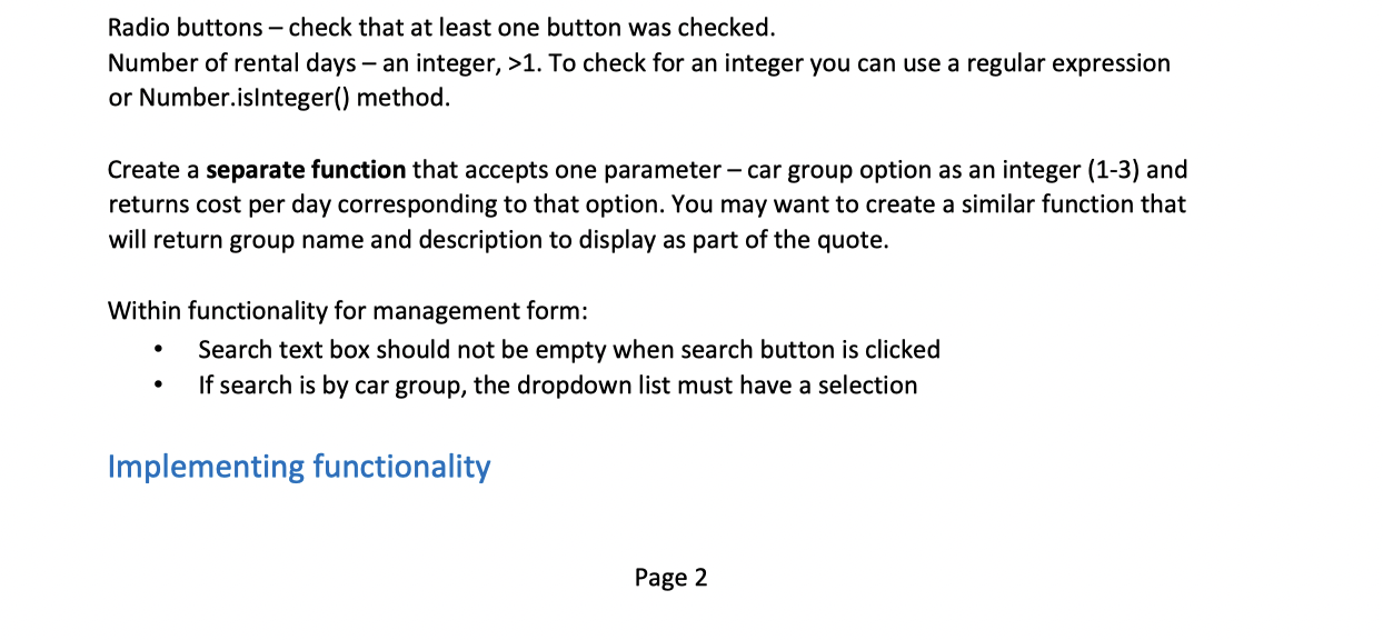 Solved Code The Following In Js Css And Html Provide The