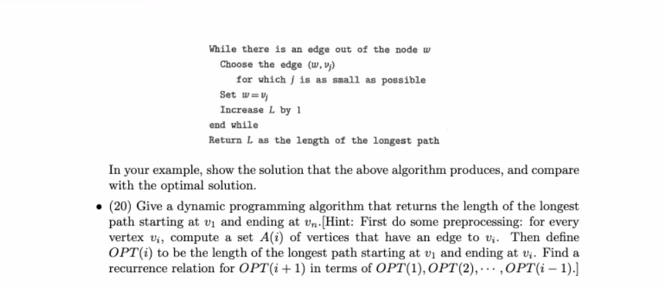 Solved (30) Let G = (V, E) be a directed graph with nodes | Chegg.com