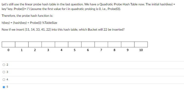 Solved Let's still use the same chaining Hash Table in the | Chegg.com