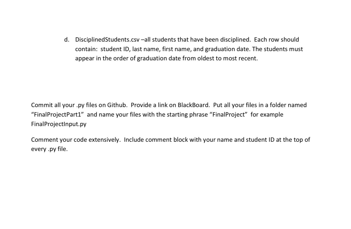 Solved CIS 2348 Final Project Part 1 You will design a | Chegg.com