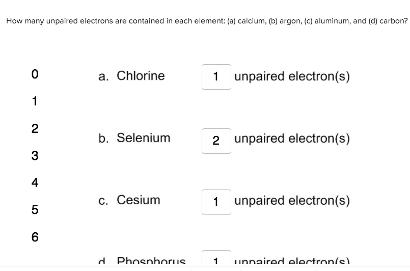 How Many Unpaired Electrons In Selenium