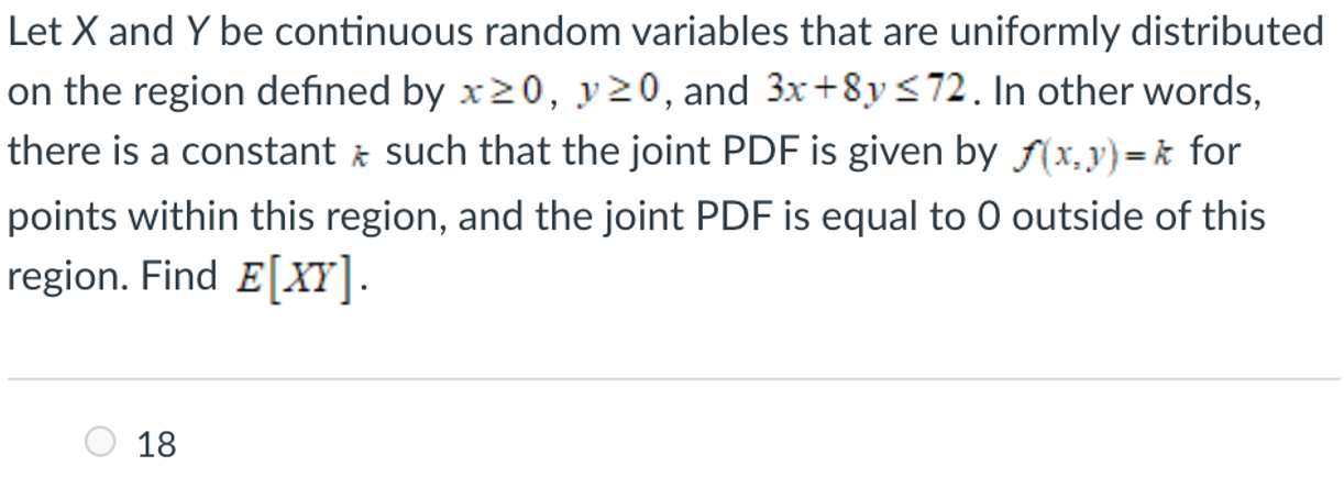 Solved Let X And Y Be Continuous Random Variables That Are
