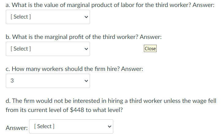 Solved The table displays data for 2019 where a small, | Chegg.com