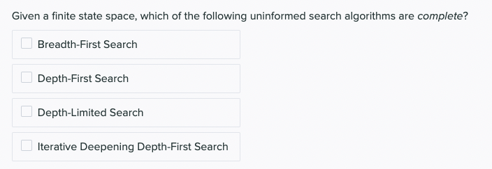 Solved Given a finite state space, which of the following | Chegg.com