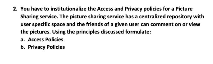 Solved 1. For the following Role Graph complete the | Chegg.com