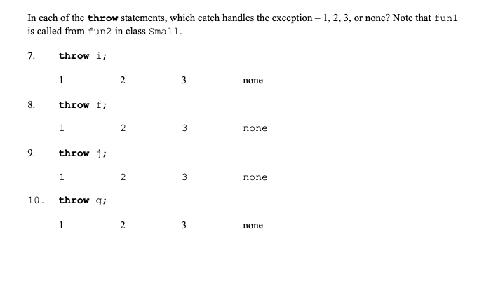 Solved Consider the following C++ skeletal program: class | Chegg.com