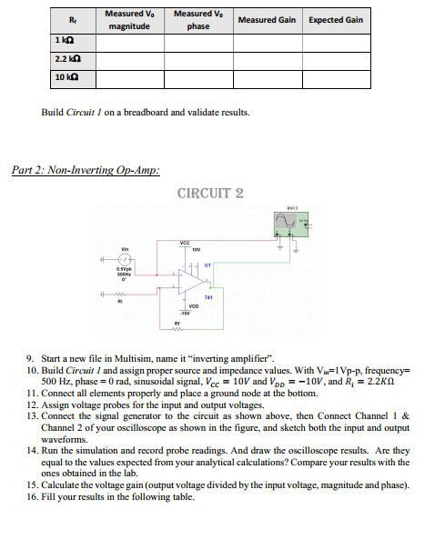 Solved Circuit 1 1 Start A New File In Multisim Name It 