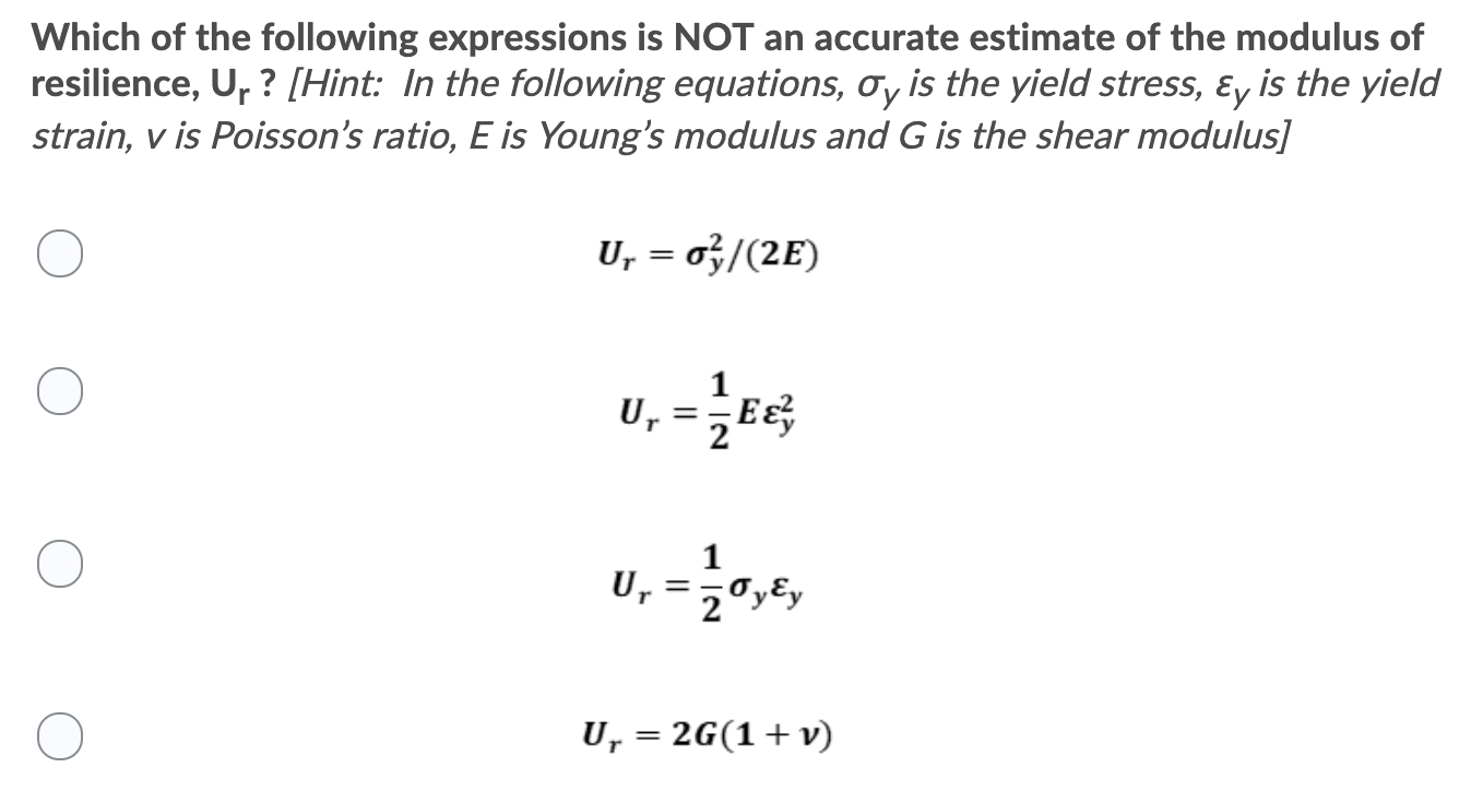 Solved Which of the following expressions is NOT an accurate | Chegg.com