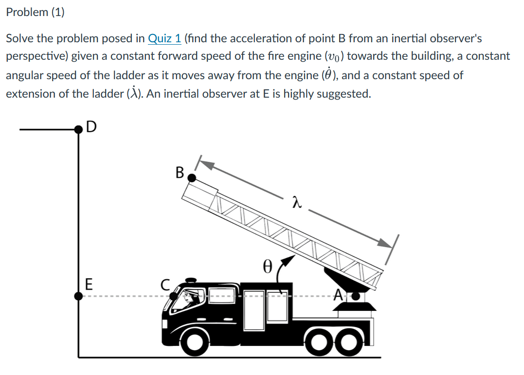 Solved Solve the problem posed in Quiz 1 (find the | Chegg.com