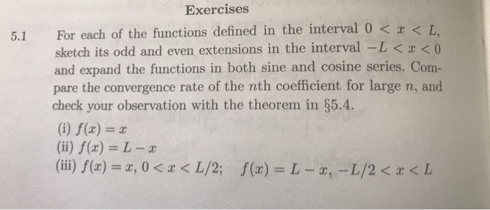Exercises For each of the functions defined in the | Chegg.com