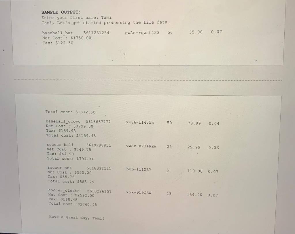 Solved COP 3014 – program 3 – order calculator with struct | Chegg.com