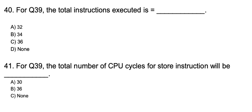 Solved 39. For the high-level code segment below, MIPS | Chegg.com