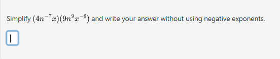 Solved Write your answer without using negative exponents? I | Chegg.com