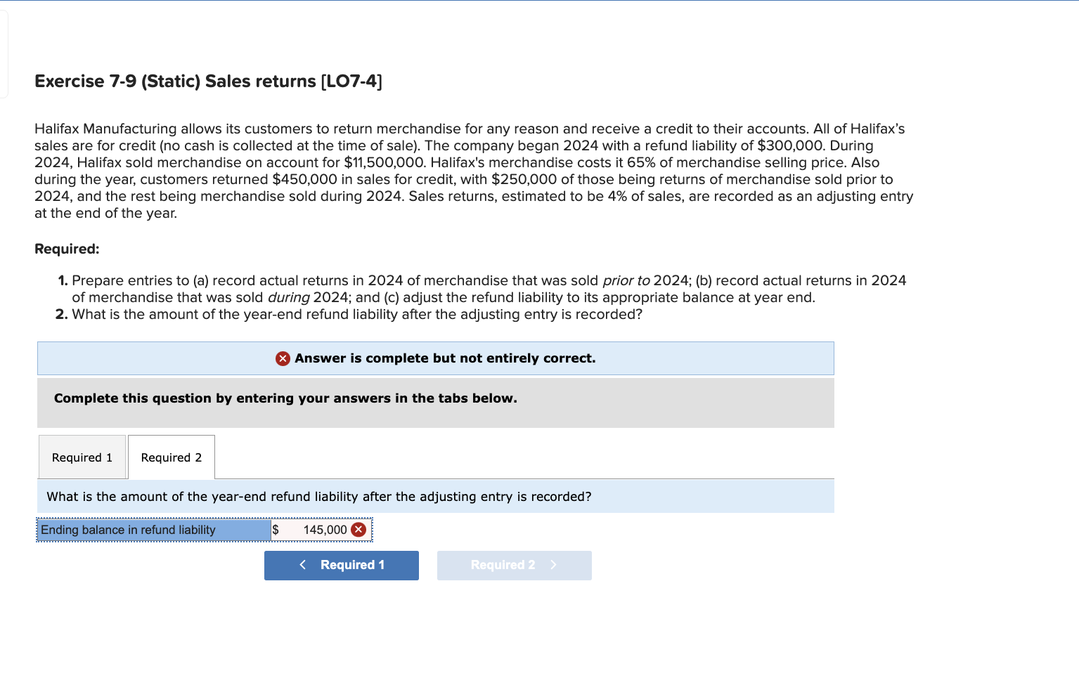 Solved Halifax Manufacturing allows its customers to return | Chegg.com