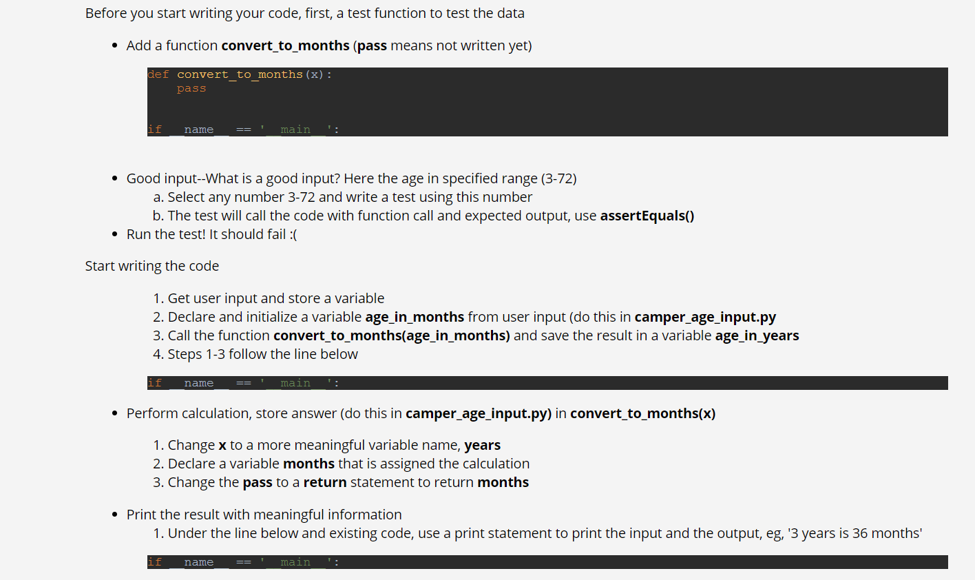Program specifications: The program will have will | Chegg.com