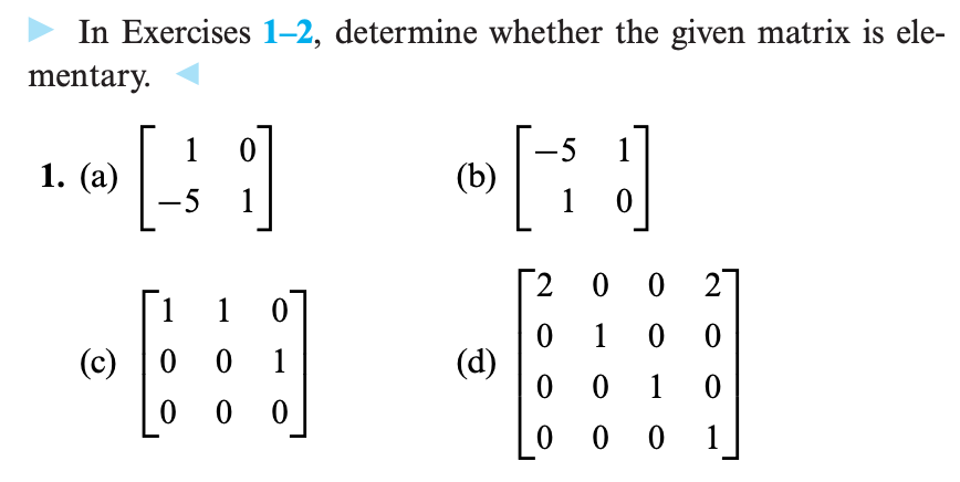 Solved In Exercises 1 2 Determine Whether The Given Ma 