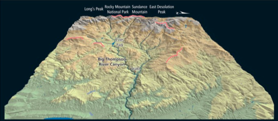 Solved 1A. Outline in colored pen or pencil the drainage | Chegg.com