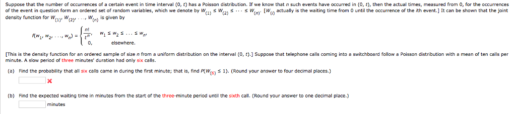 Solved Suppose that the number of occurrences of a certain | Chegg.com