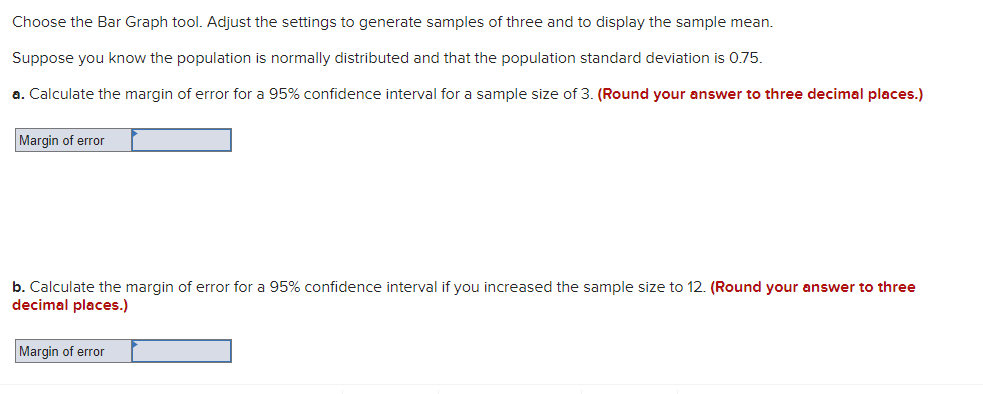 Solved Choose the Bar Graph tool. Adjust the settings to | Chegg.com