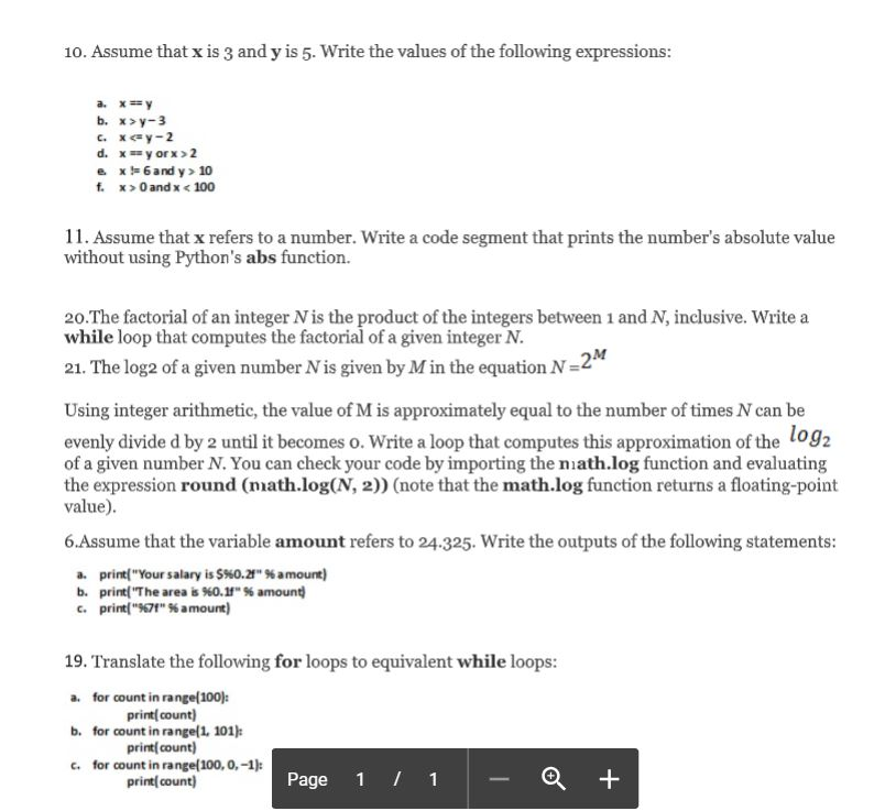 Solved 10 Assume That X Is 3 And Y Is 5 Write The Values Chegg solved-10-assume-that-x-is-3-and-y-is-5-write-the-values-chegg