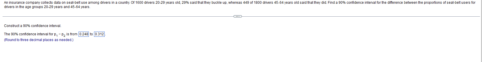Solved drivers in the age groups 20-29 ﻿years and 45-64 | Chegg.com
