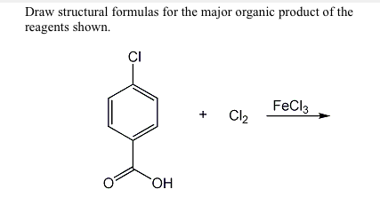 Solved Draw structural formulas for the major organic | Chegg.com