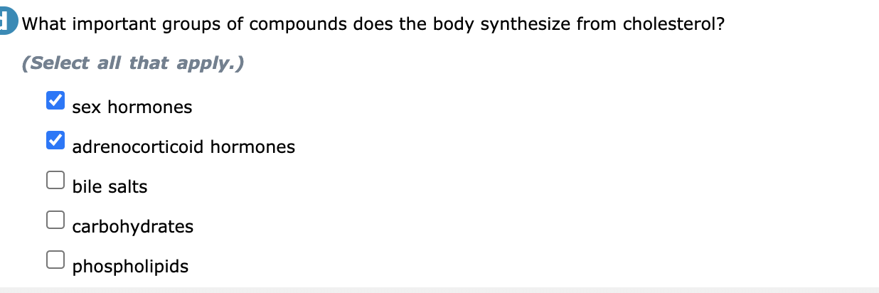 Solved What important groups of compounds does the body | Chegg.com