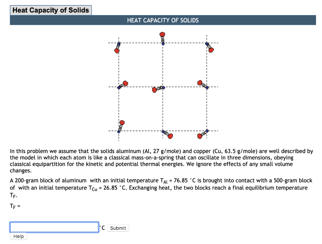 Solved Heat Capacity of Solids HEAT CAPACITY OF SOLIDS In | Chegg.com