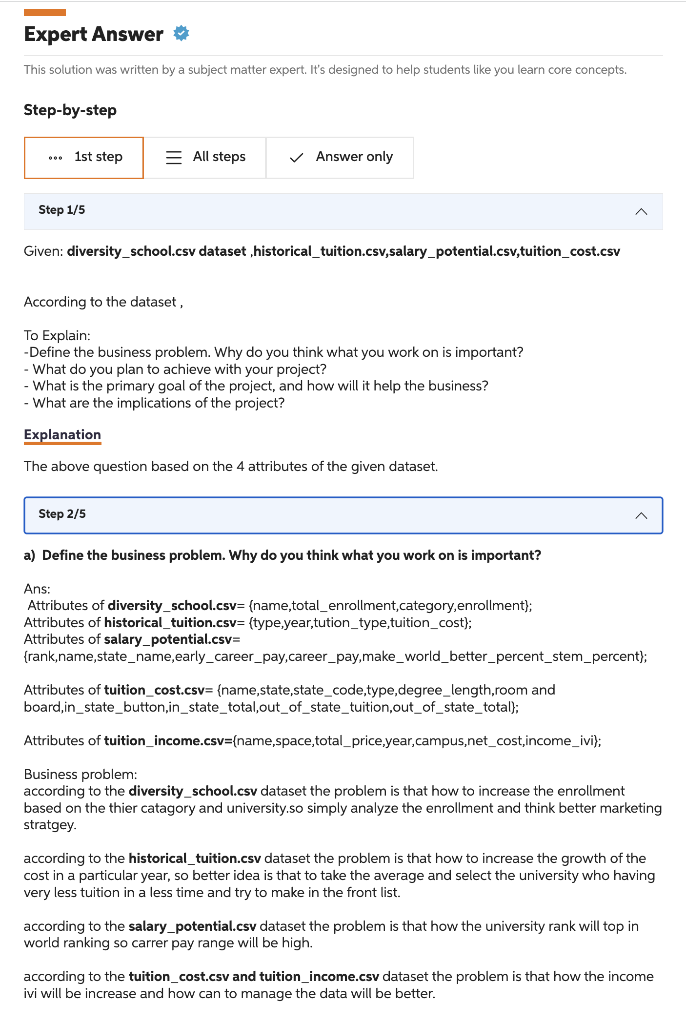 Solved THERE IS NO MISSING INFORMATION. FIRST READ THE | Chegg.com