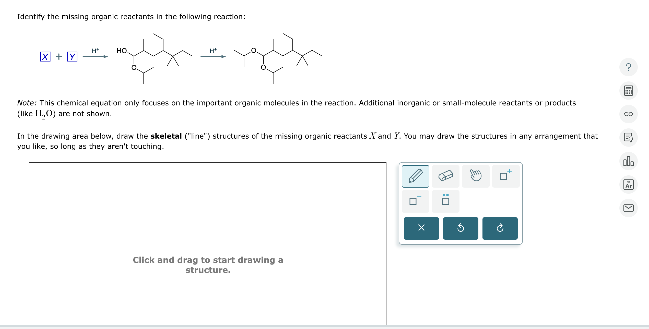 Solved Identify the missing organic reactants in the | Chegg.com