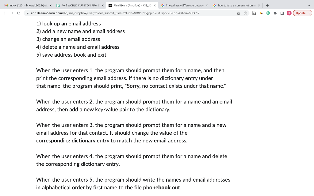 Solved Hello, do not send me a sample code. Send me the | Chegg.com