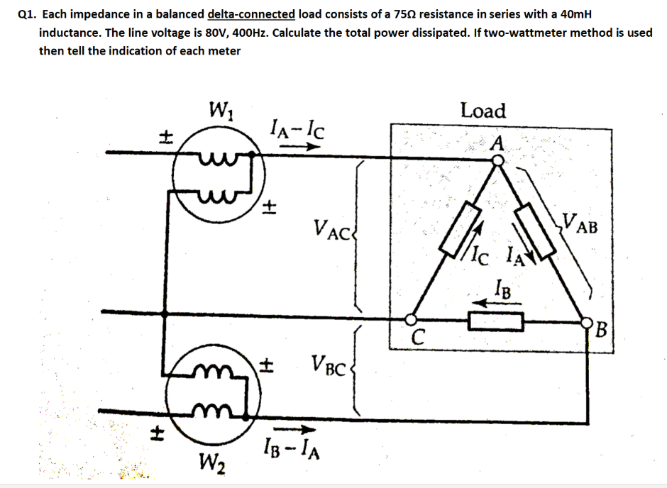 Solved In the case of the A-connected load in Fig. 16-10(b), | Chegg.com
