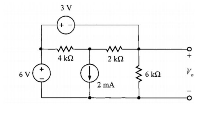 Solved Find Vo in the figure network using node analysis | Chegg.com