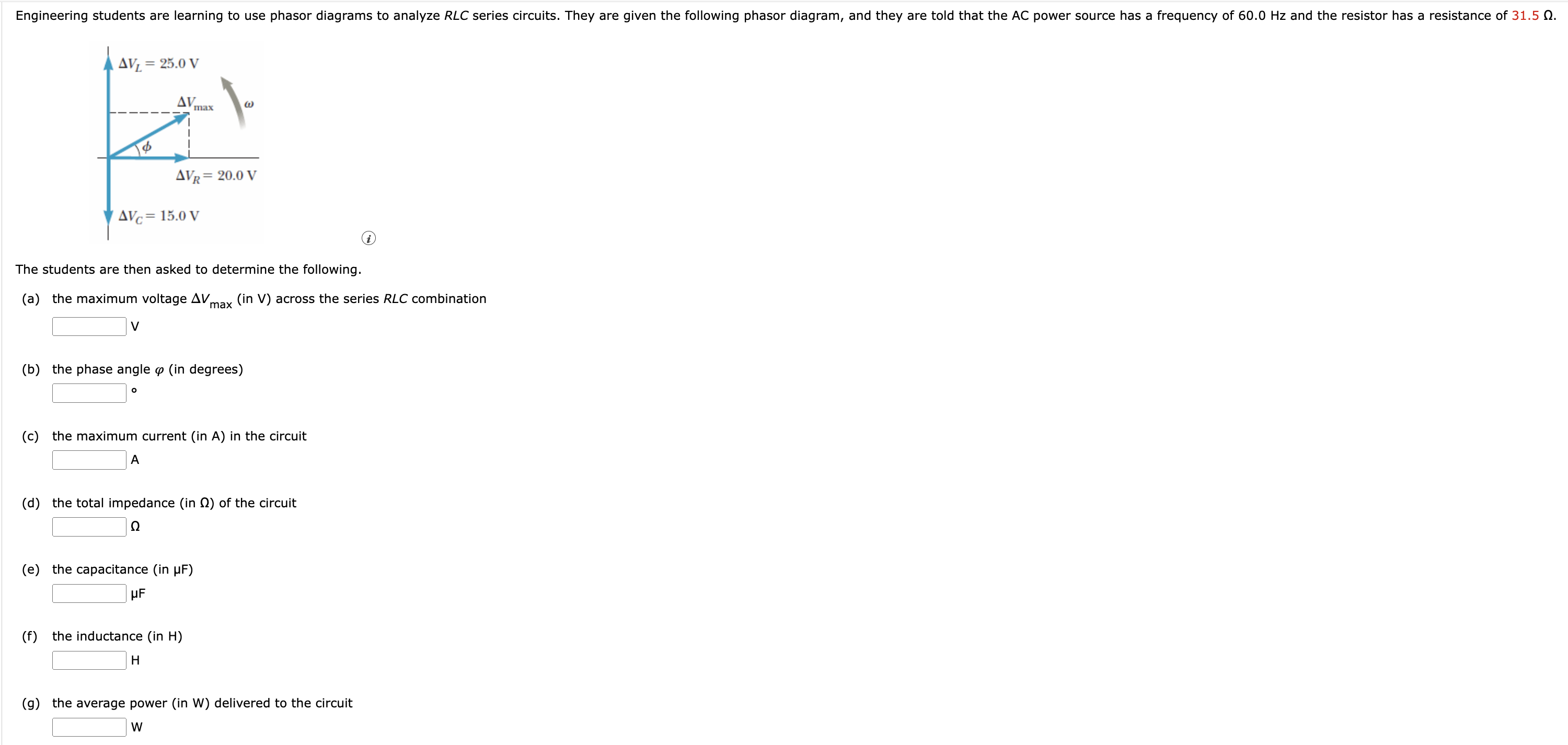 The students are then asked to determine the | Chegg.com