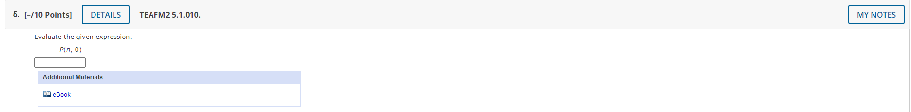 Solved Evaluate the given expression. | Chegg.com