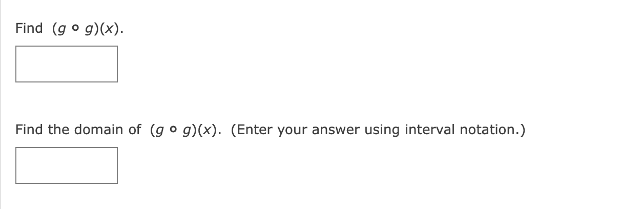 Solved Consider the following functions. f(x)=x2,g(x)=x+1 | Chegg.com