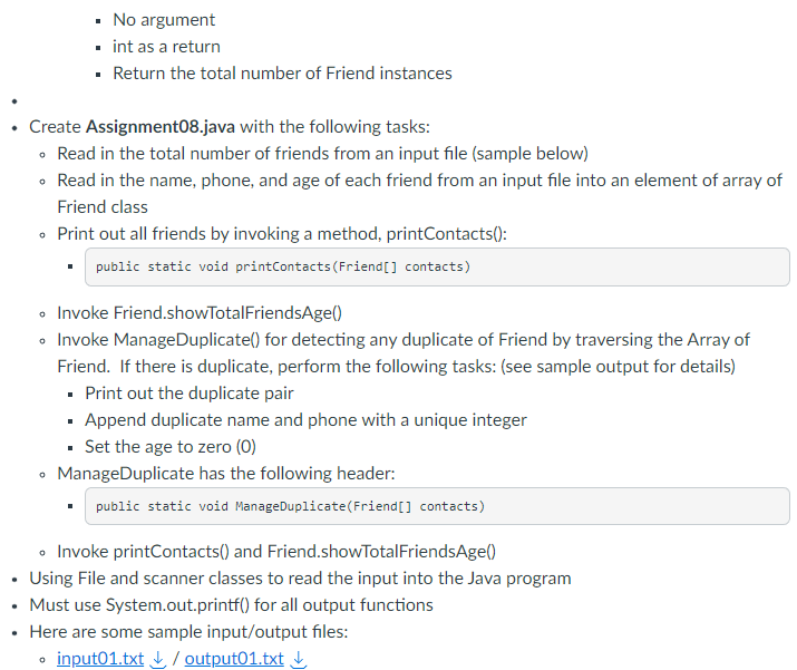 Solved Purpose of this assignment: - Using classes - Using | Chegg.com