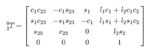 Solved The kinematics of a RRR (3 revolute joints) robot are | Chegg.com