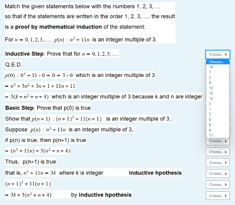 Solved Match the given statements below with the numbers 1, | Chegg.com