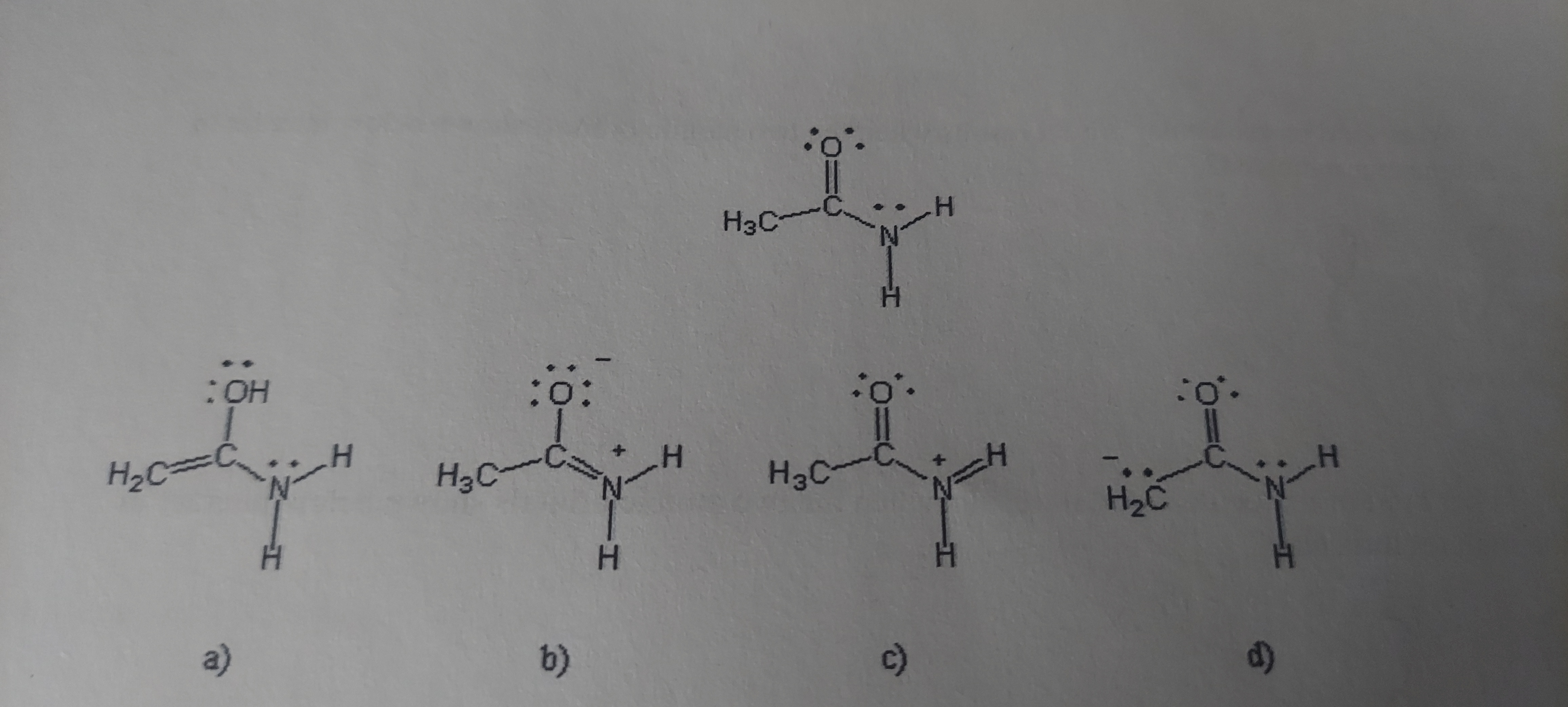 Solved Which of the following structures (a-d) is another | Chegg.com