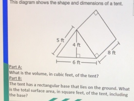 Solved This diagram shows the shape and dimensions of a | Chegg.com