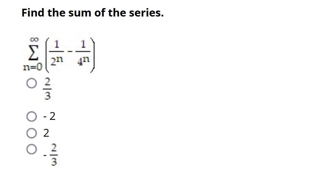 Solved Find the sum of the series. | Chegg.com