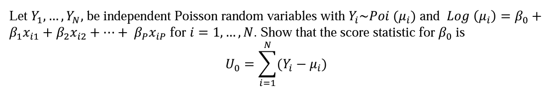 Solved Let Y1,…,YN, be independent Poisson random variables | Chegg.com