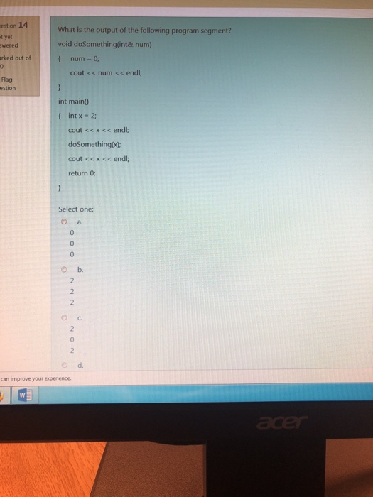 Solved 1103: Program Structure & Design I (S11) Consider a | Chegg.com