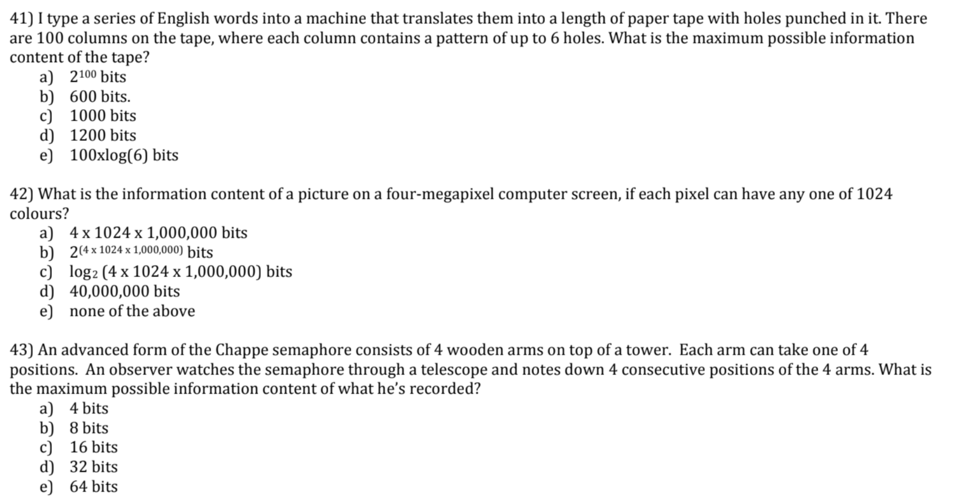 Solved 41) I type a series of English words into a machine | Chegg.com