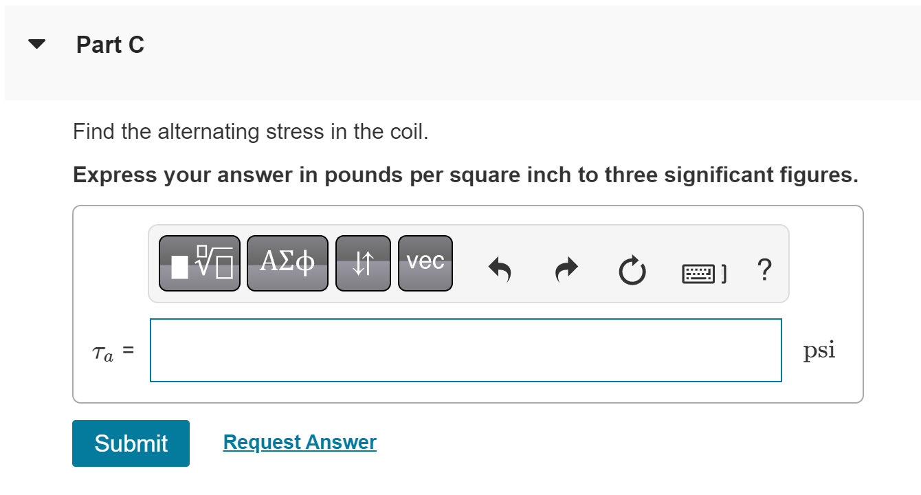 Solved A helical compression spring is required to provide a | Chegg.com