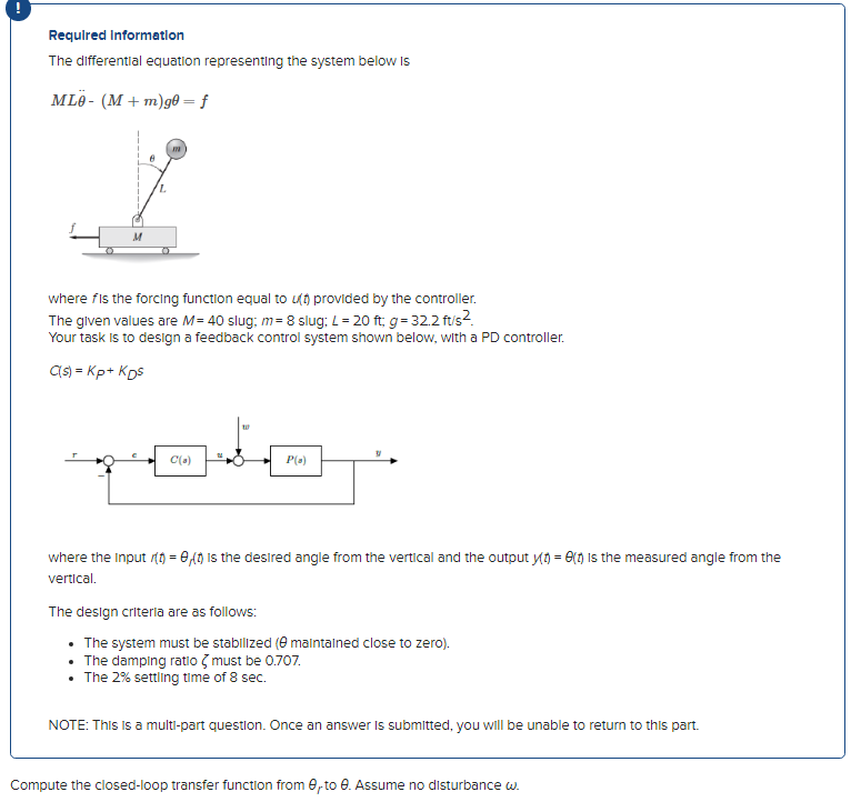 Solved Required Information The differential equation | Chegg.com
