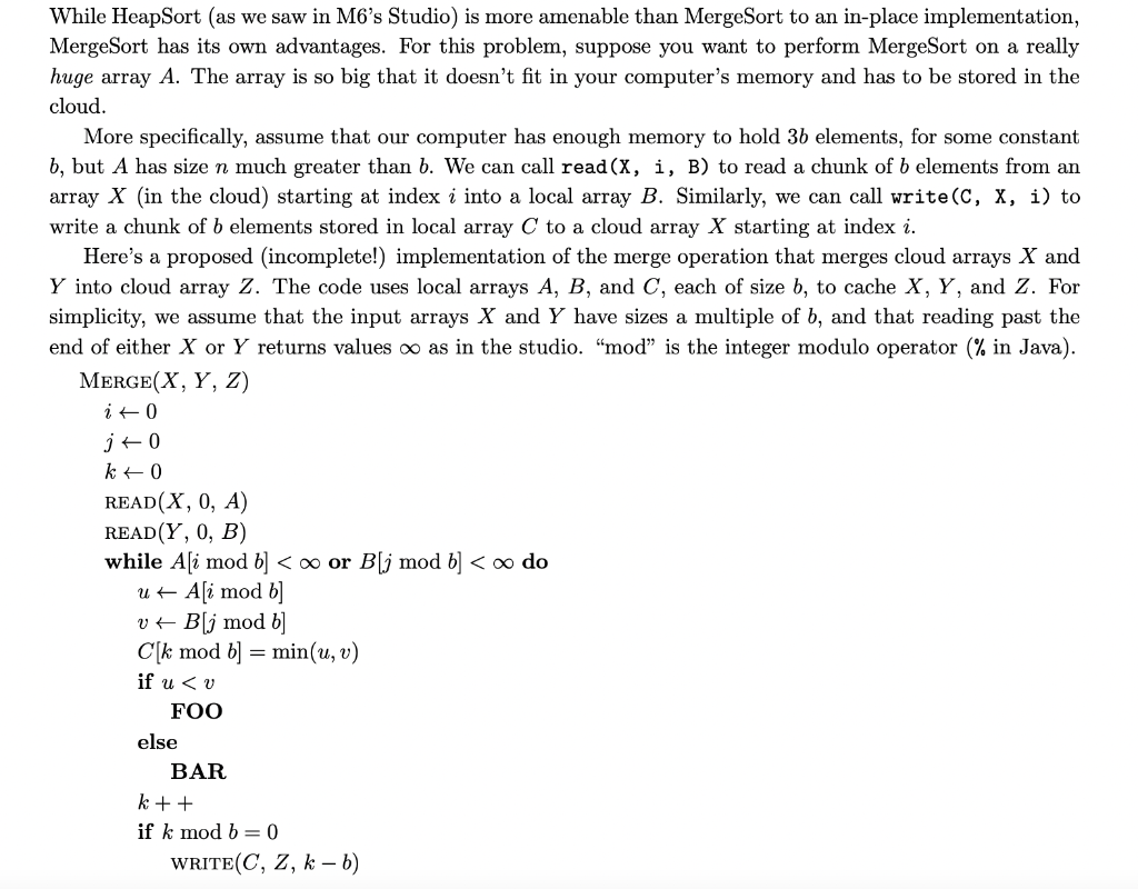 Solved 1. Exactly how many times must the merge function | Chegg.com