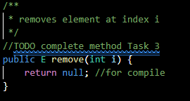 Solved 2) Add an add (E e, int i) method to the | Chegg.com